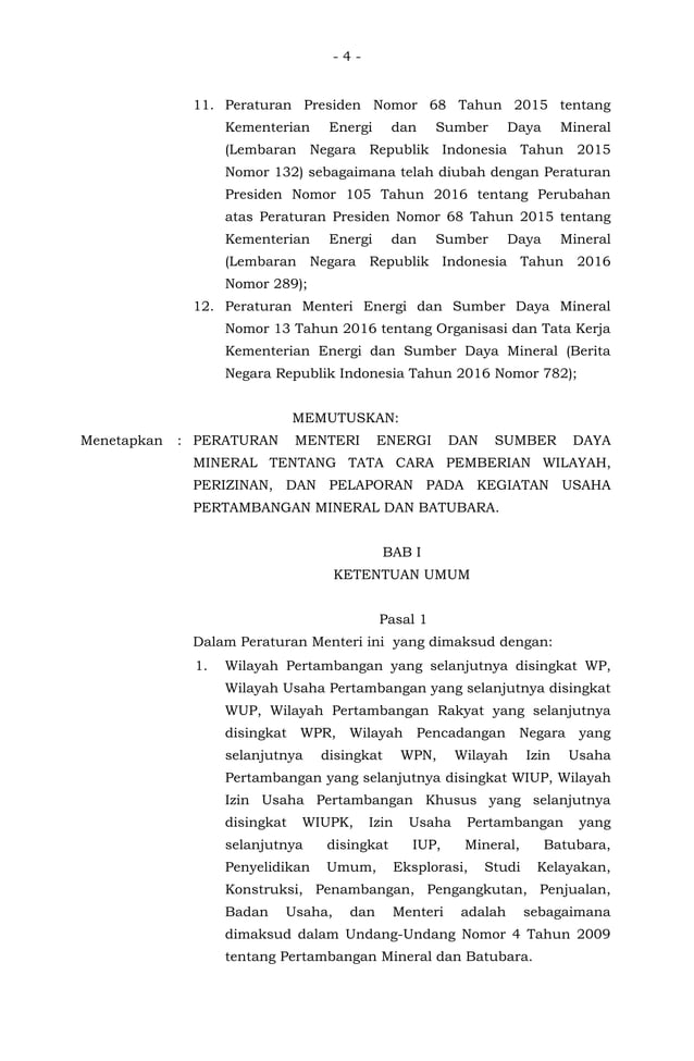 Permen esdm no. 11 tahun 2018 | PDF