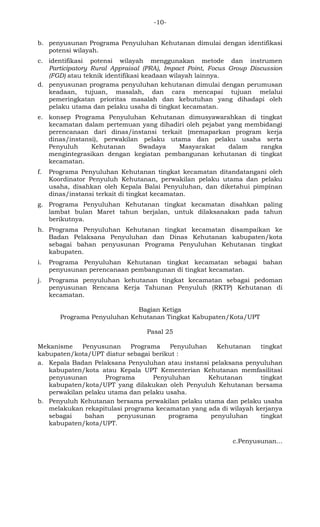 Permenhut ri no 78 th 2014 ttg pedoman penyusunan programa penyuluhan kehutanan | PDF