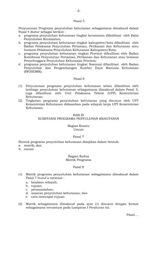 Permenhut ri no 78 th 2014 ttg pedoman penyusunan programa penyuluhan kehutanan | PDF