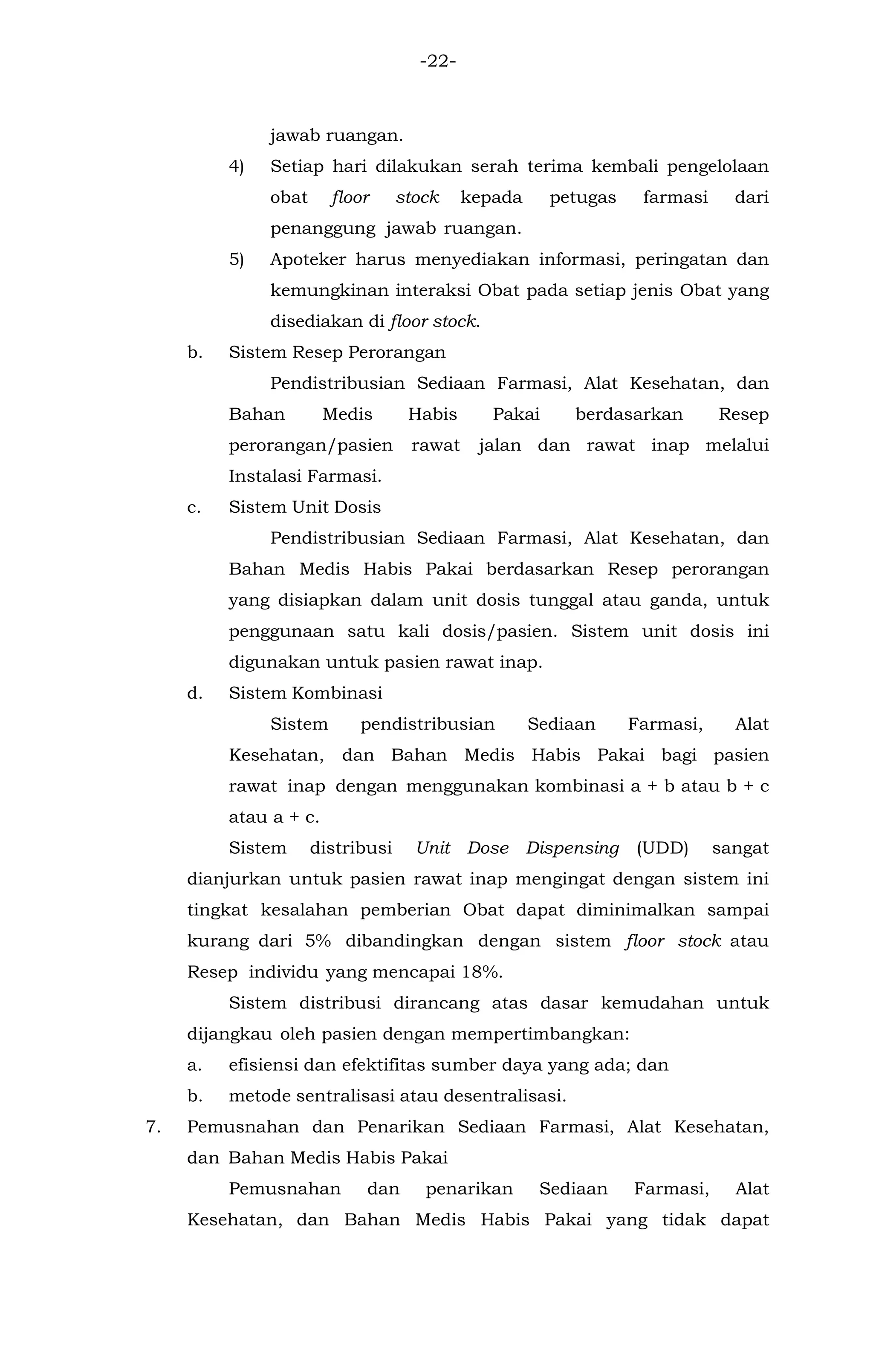 Permenkes 72 2016 standar pelayanan kefarmasian di rumah sakit | PDF