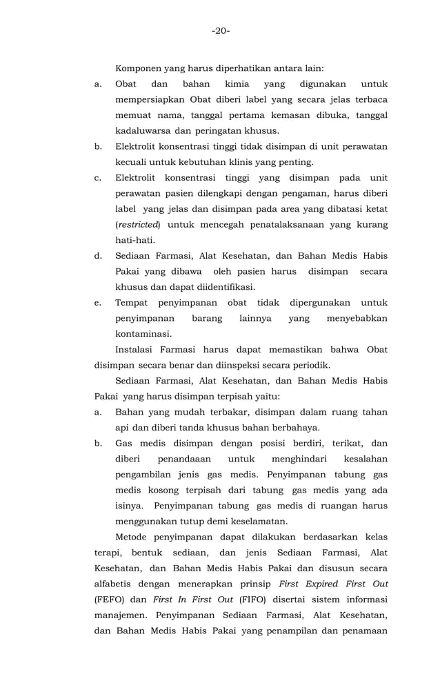 Permenkes 72 2016 standar pelayanan kefarmasian di rumah sakit | PDF