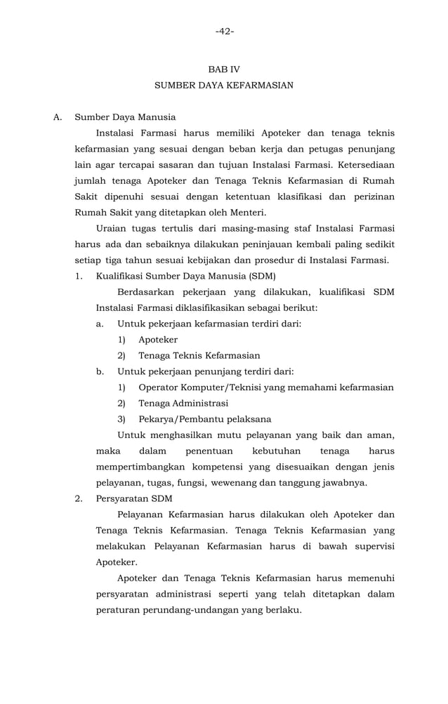 Permenkes 72 2016 standar pelayanan kefarmasian di rumah sakit | PDF