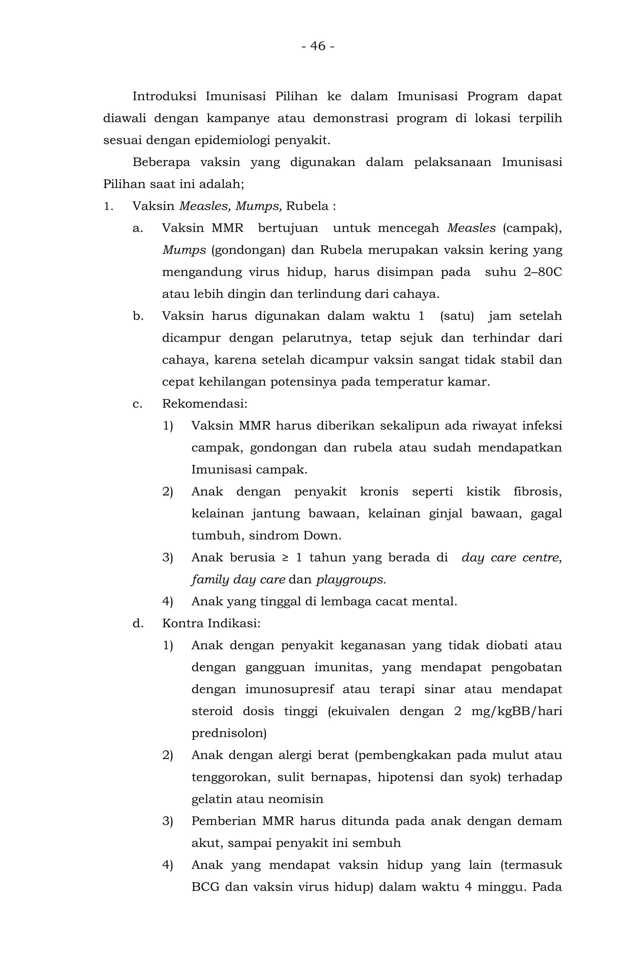 Permenkes nomor 12 tahun 2017 tentang penyelenggaraan imunisasi | PDF