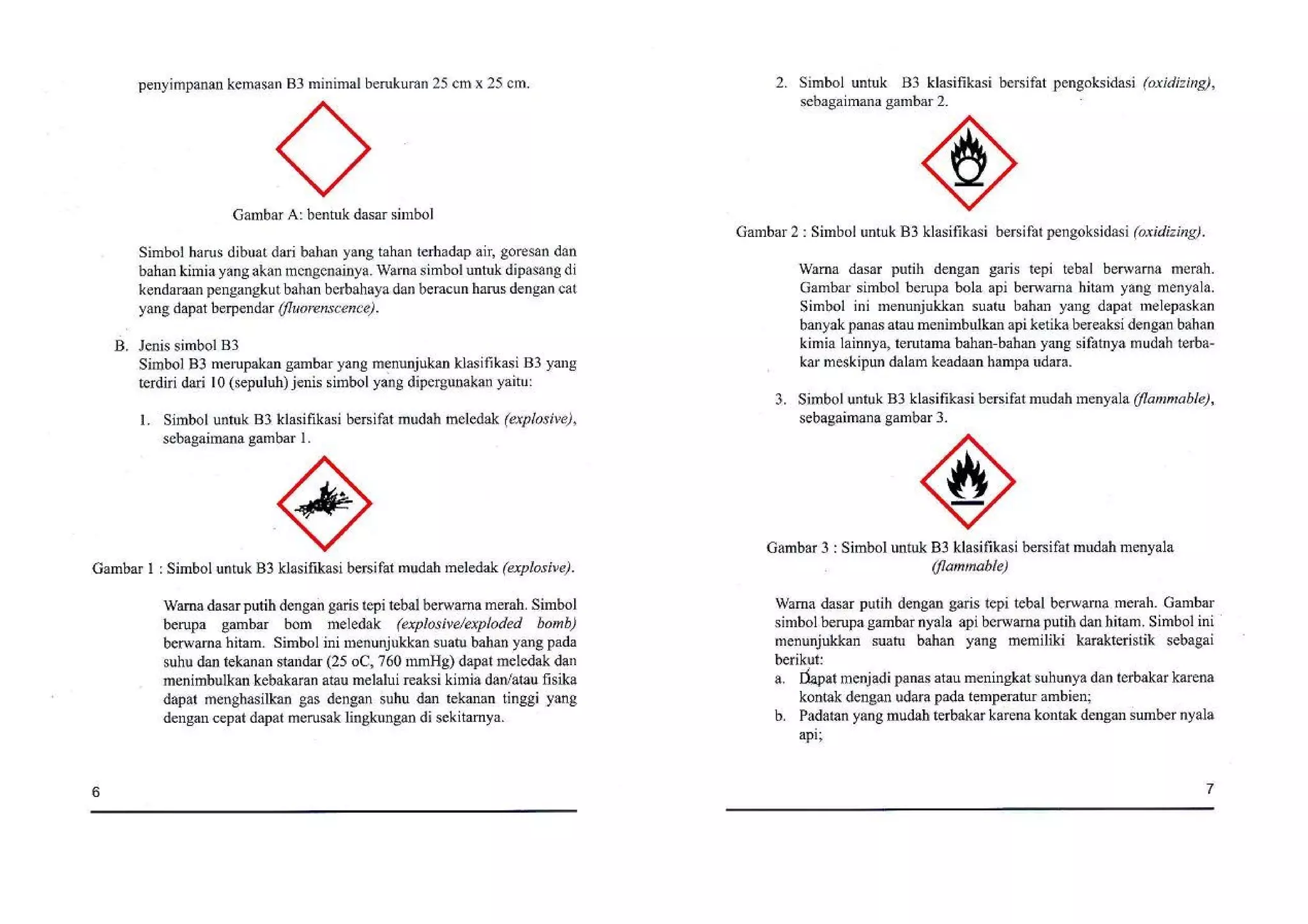 Permen Lh 03 2008 Simbol Label B3 | PDF