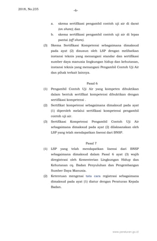 Permenlhk nomor p.3 menlhk-setjen-kum.1-2-2018 ttg kerangka kualifikasi nasional indonesia dan ...