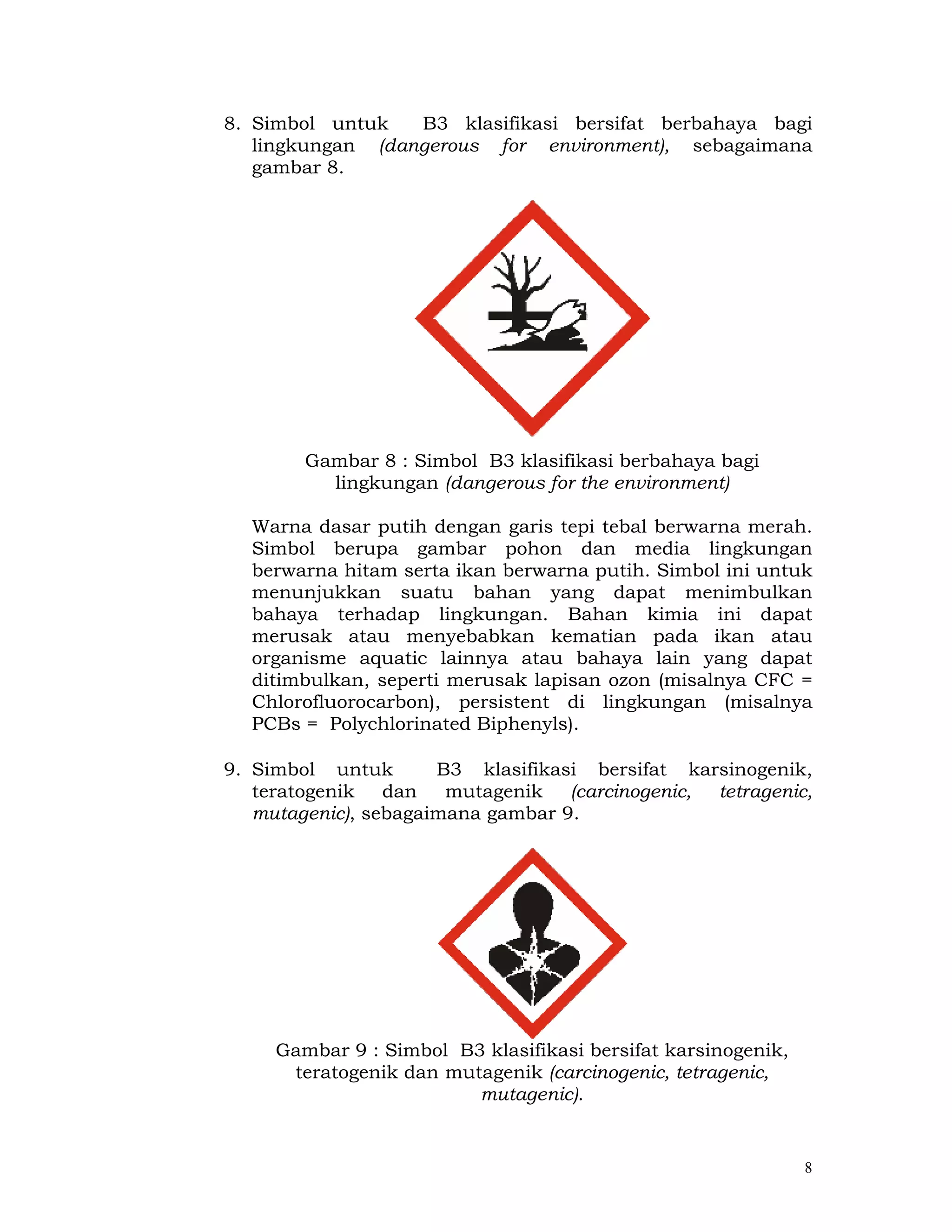 Per Men Lh No 03 Tahun 2008 tentang tata cara simbol dan label B3 | PDF