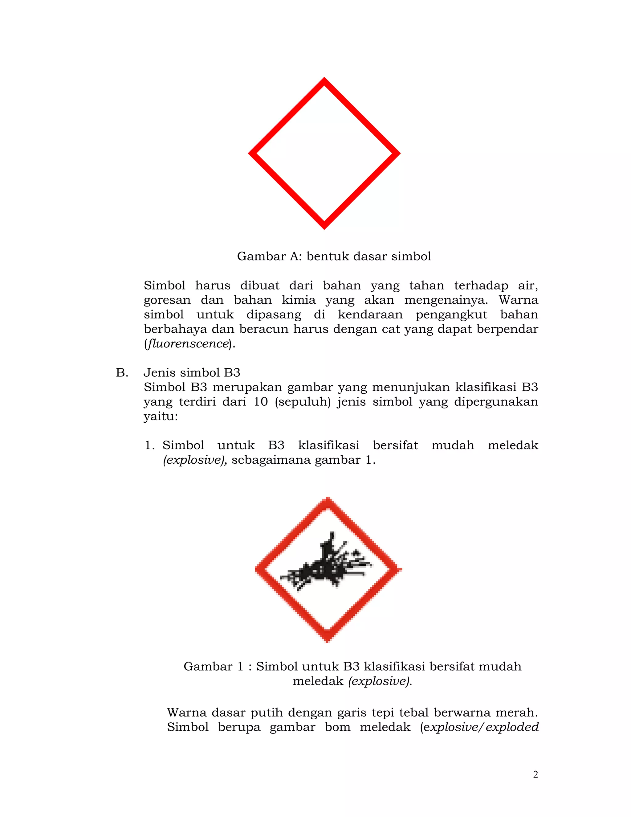 Per Men Lh No 03 Tahun 2008 tentang tata cara simbol dan label B3 | PDF