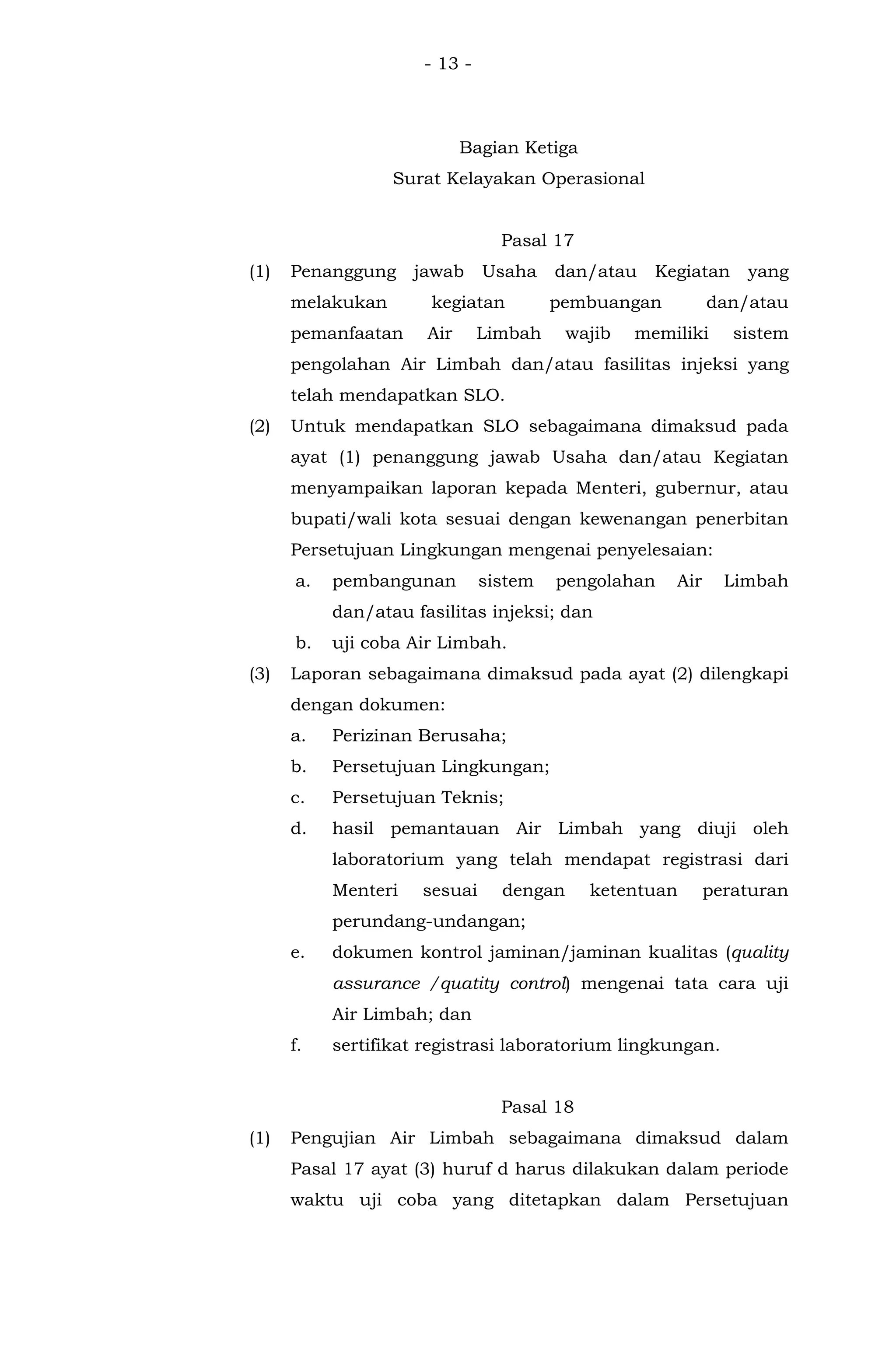 Permen LH No 5 2021 Tentang Tata Cara Penerbitan Pertek dan SLO Air Limbah dan Emisi.pdf