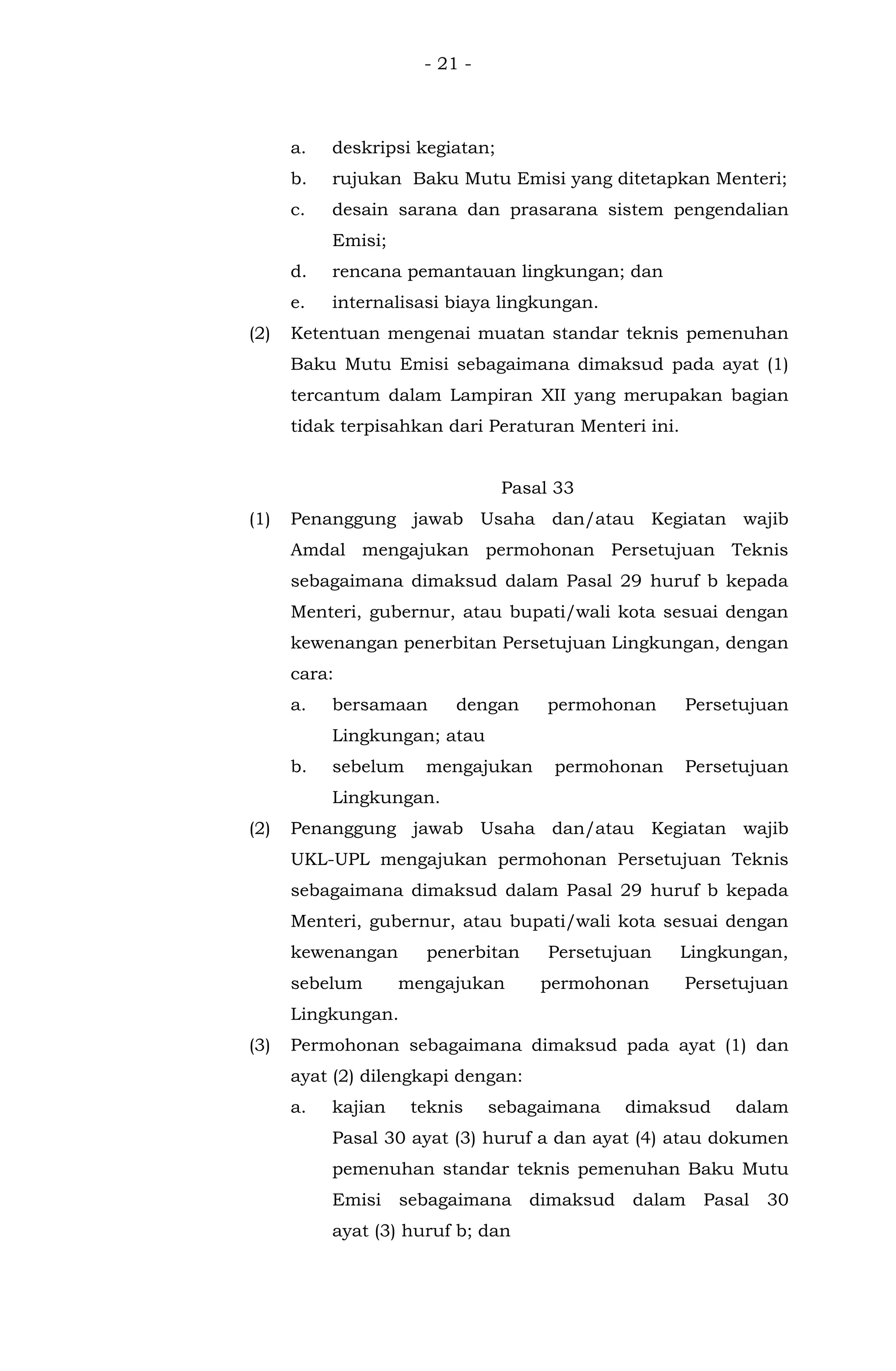 Permen LH No 5 2021 Tentang Tata Cara Penerbitan Pertek dan SLO Air ...