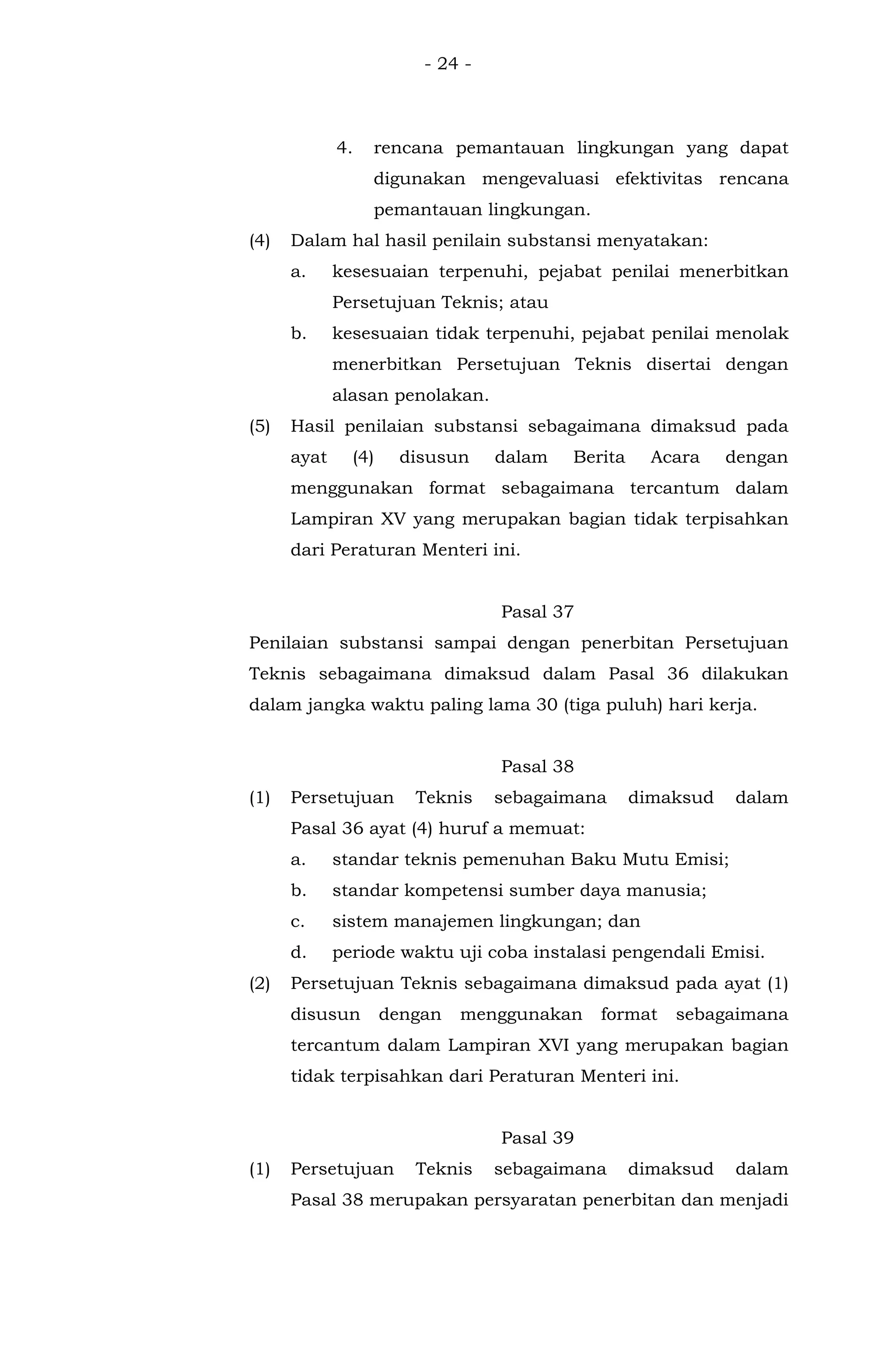 Permen LH No 5 2021 Tentang Tata Cara Penerbitan Pertek dan SLO Air ...