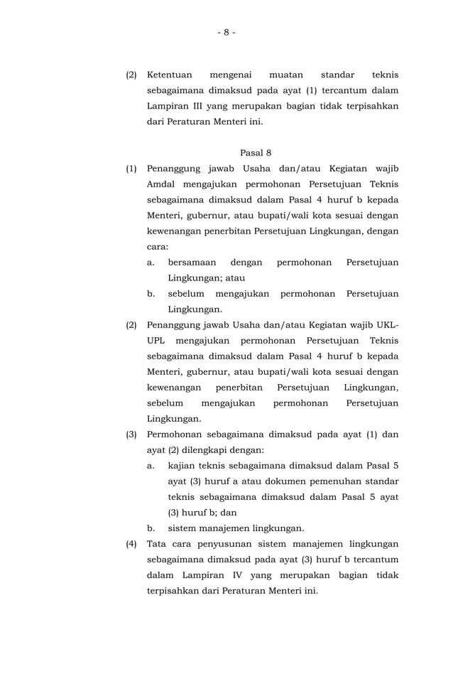 Permen LH No 5 2021 Tentang Tata Cara Penerbitan Pertek dan SLO Air Limbah dan Emisi.pdf