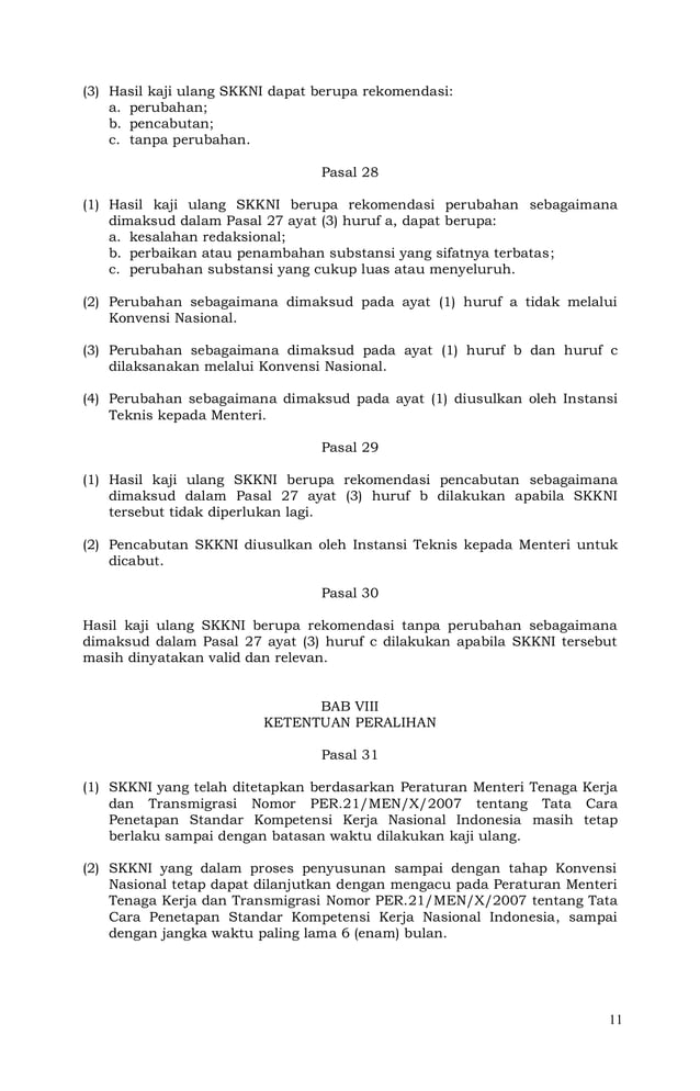Permen No 8 tahun 2012 TTG Tata Cara penerapan SKKNI | PDF
