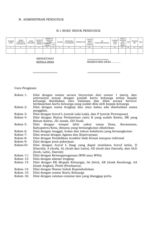 Permen no.47 th 2016 lampiran | DOC