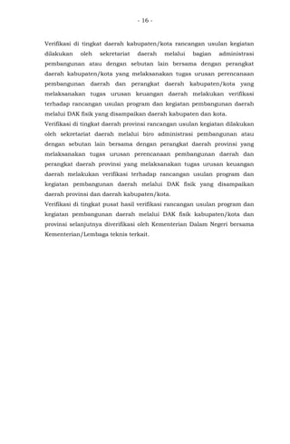 Permen no.117 th 2017 tata cara pengusulan dan verifikasi dak proposal | PDF