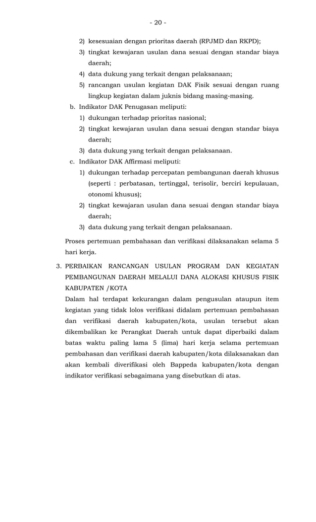 Permen no.117 th 2017 tata cara pengusulan dan verifikasi dak proposal | PDF