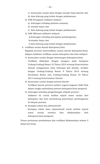 Permen no.117 th 2017 tata cara pengusulan dan verifikasi dak proposal | PDF