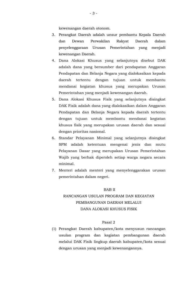 Permen no.117 th 2017 tata cara pengusulan dan verifikasi dak proposal | PDF