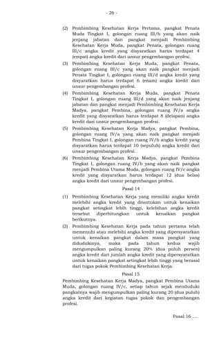 Permenpan2013 013 jabatan fungsional kesehatan kerja | PDF