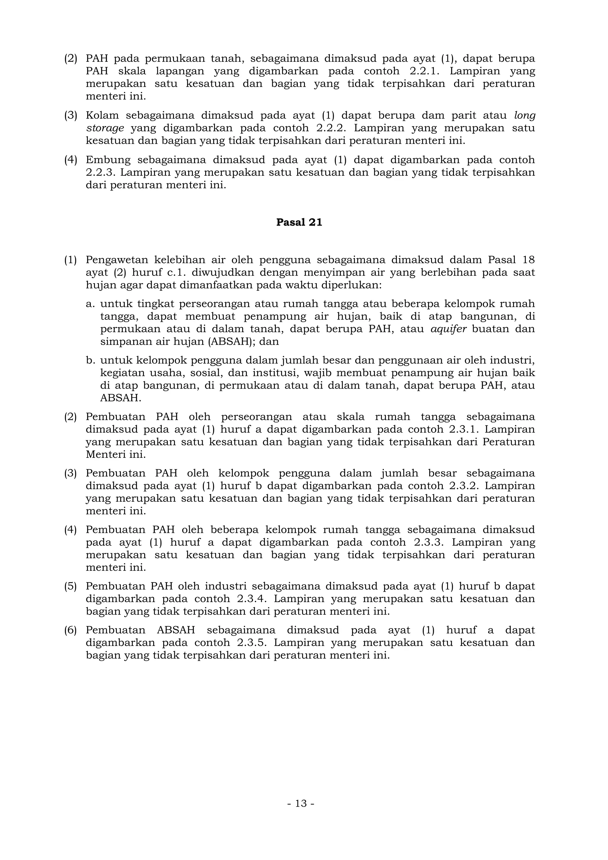 Permen PU Nomor 6 Tahun 2011 tentang Pedoman Penggunaan Sumber Daya Air ...