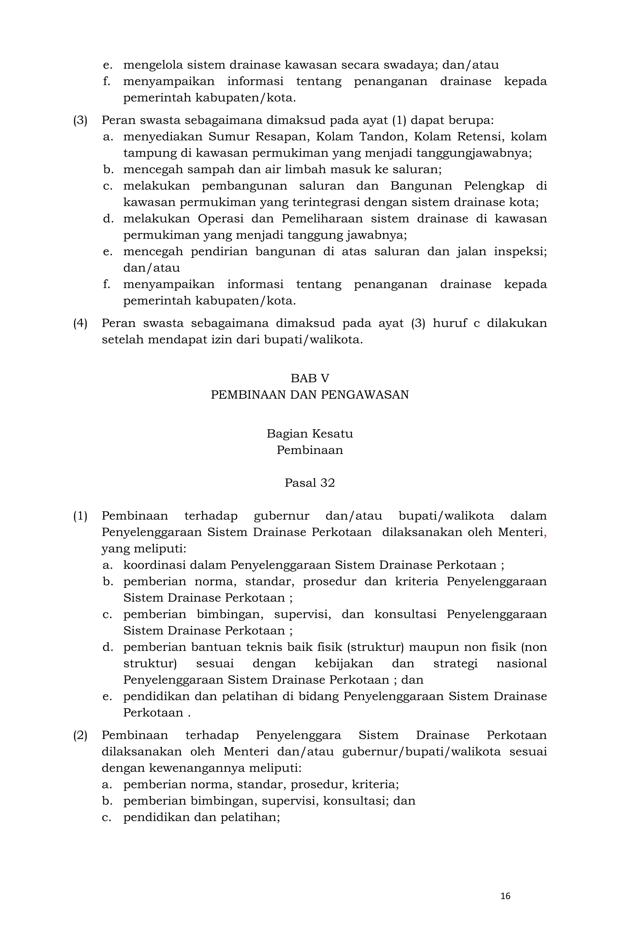 Permen PU No 12 Tahun 2014 tentang Drainase Perkotaan | PDF