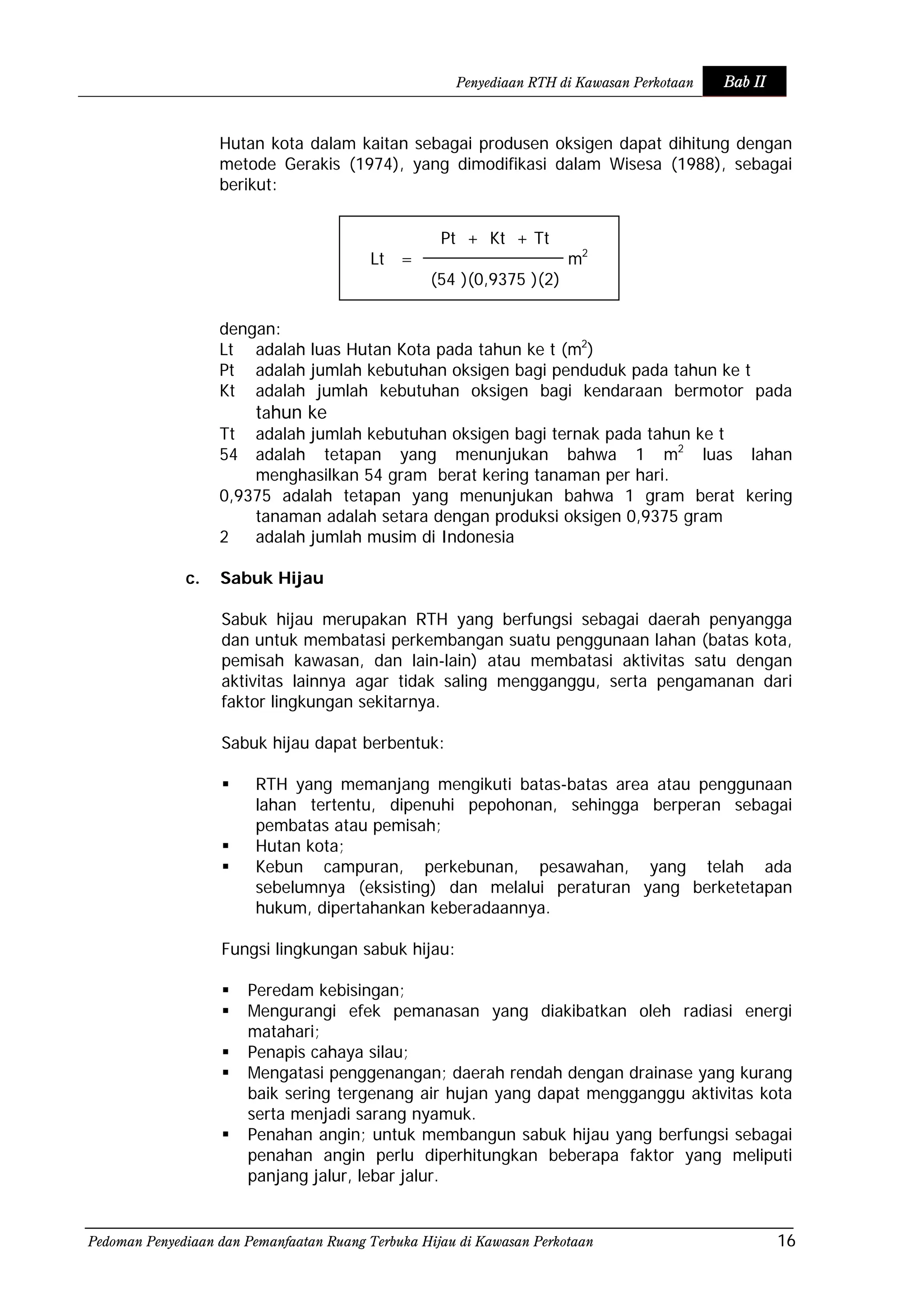 Permen pu no. 5 tahun 2008 tentang rth | PDF