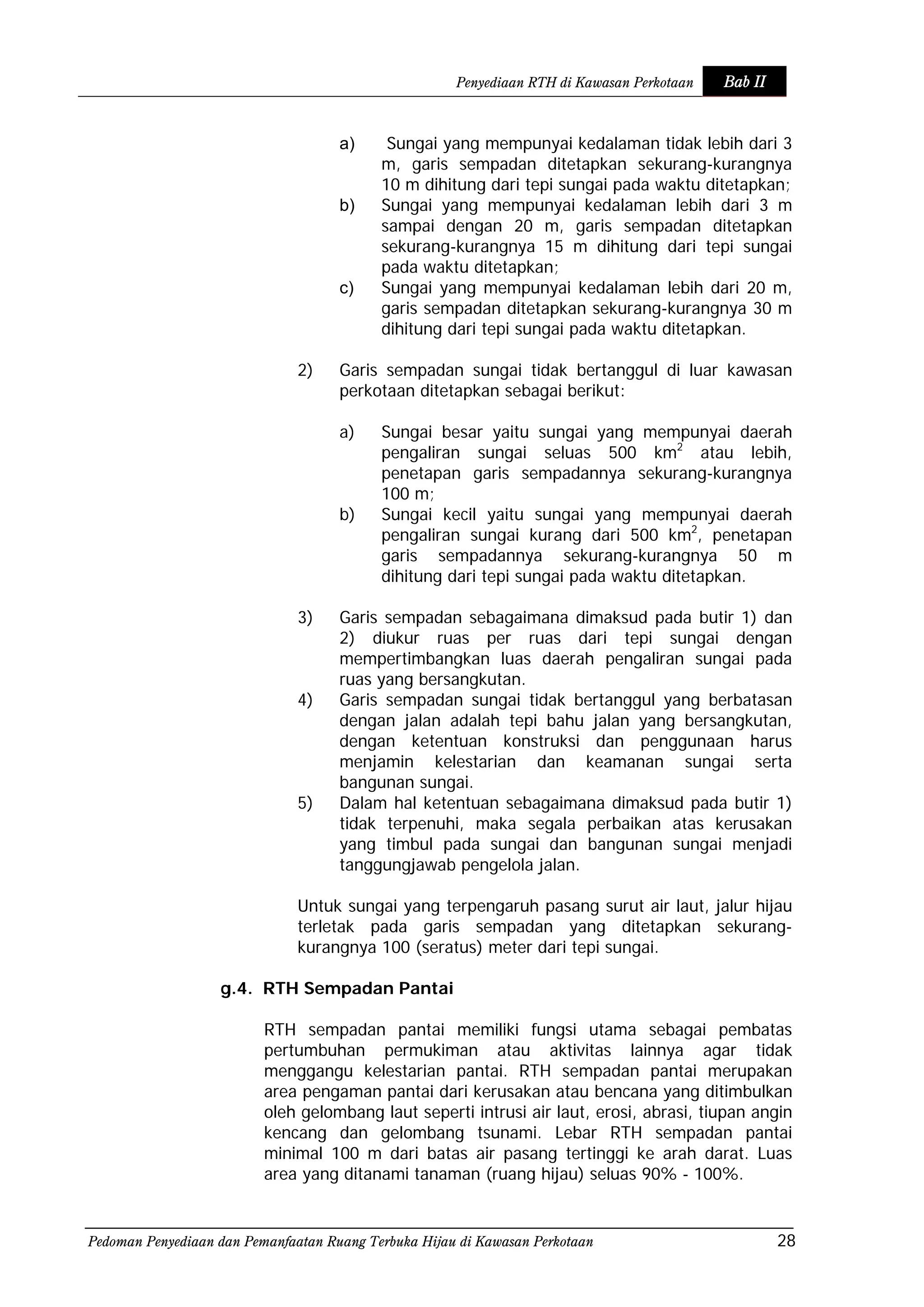 Permen pu no. 5 tahun 2008 tentang rth | PDF