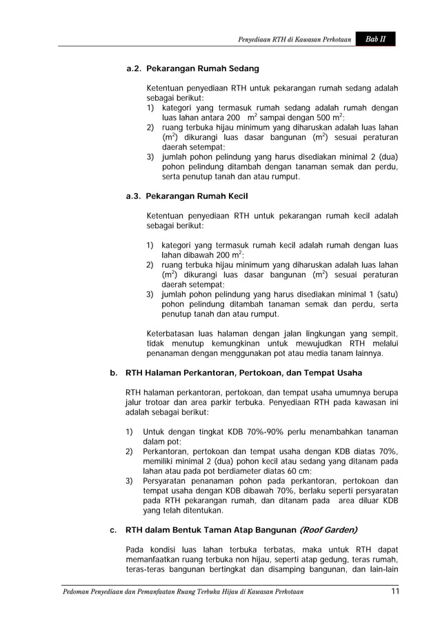 Permen pu no. 5 tahun 2008 tentang rth | PDF