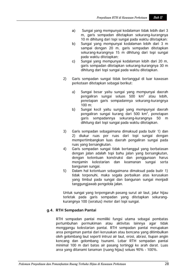 Permen pu no. 5 tahun 2008 tentang rth | PDF