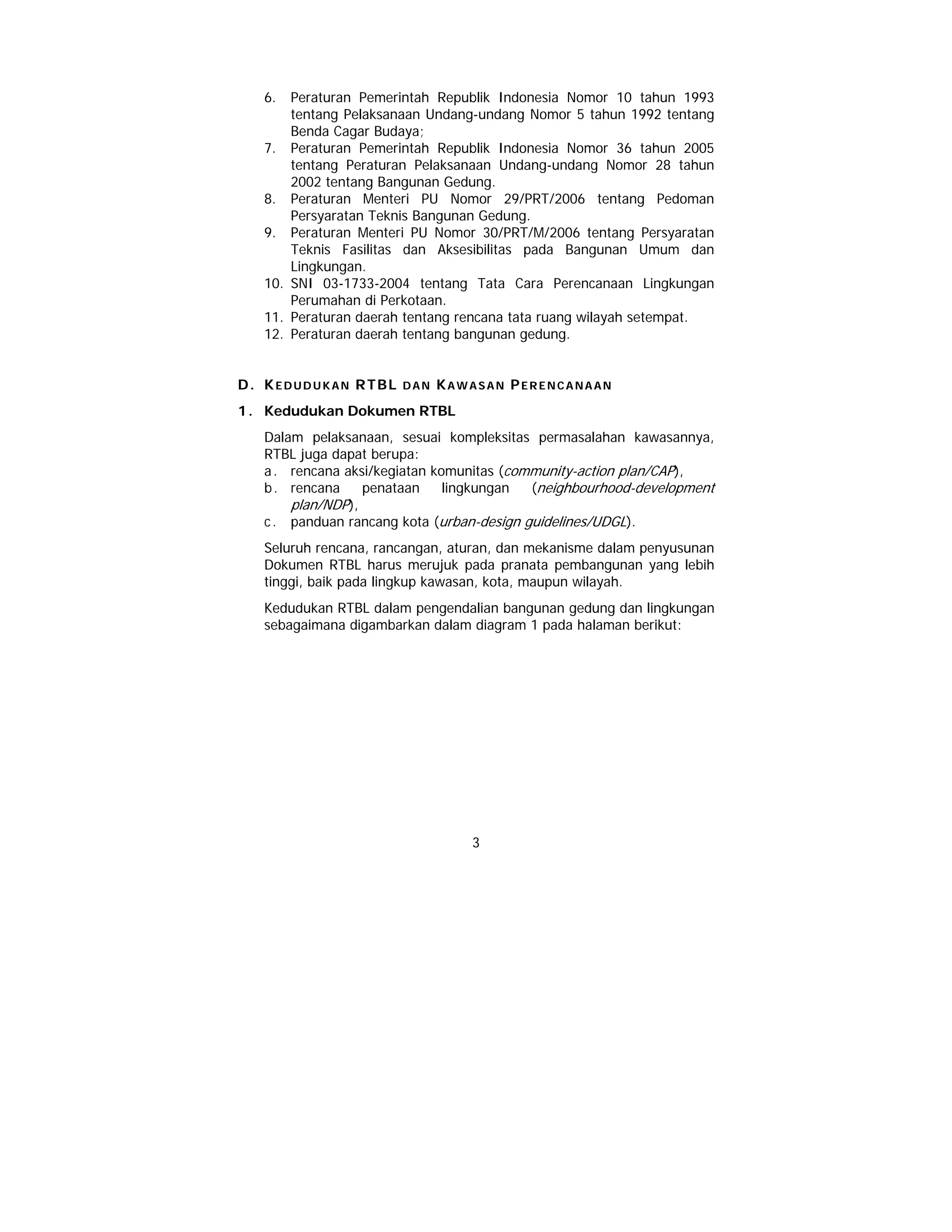 Permen pu no. 6 th.2007 tt pedoman rtbl | PDF