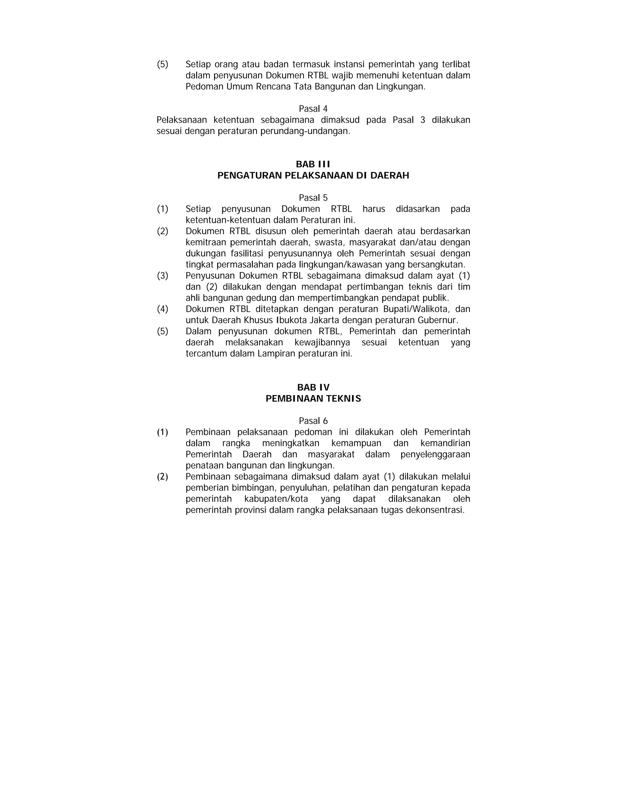 Permen pu no. 6 th.2007 tt pedoman rtbl | PDF
