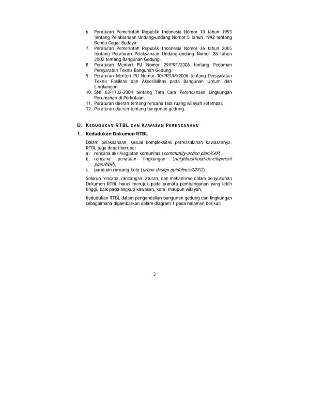 Permen pu no. 6 th.2007 tt pedoman rtbl | PDF