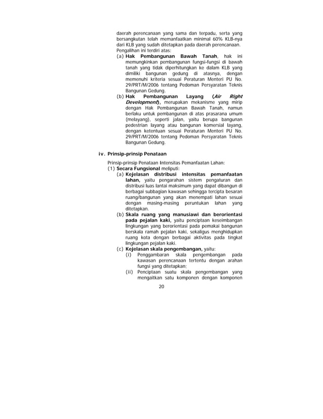 Permen pu no. 6 th.2007 tt pedoman rtbl | PDF