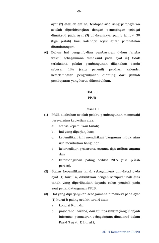 Permen pupr11 2019 | PDF