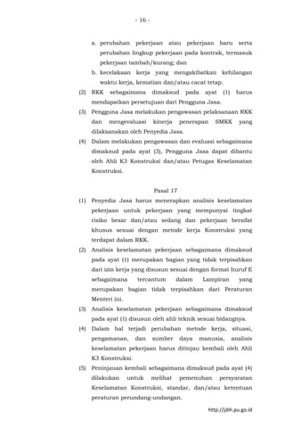 Permen pupr21 2019-smkk PERATURAN MENTERI PEKERJAAN UMUM DAN PERUMAHAN RAKYAT REPUBLIK INDONESIA ...