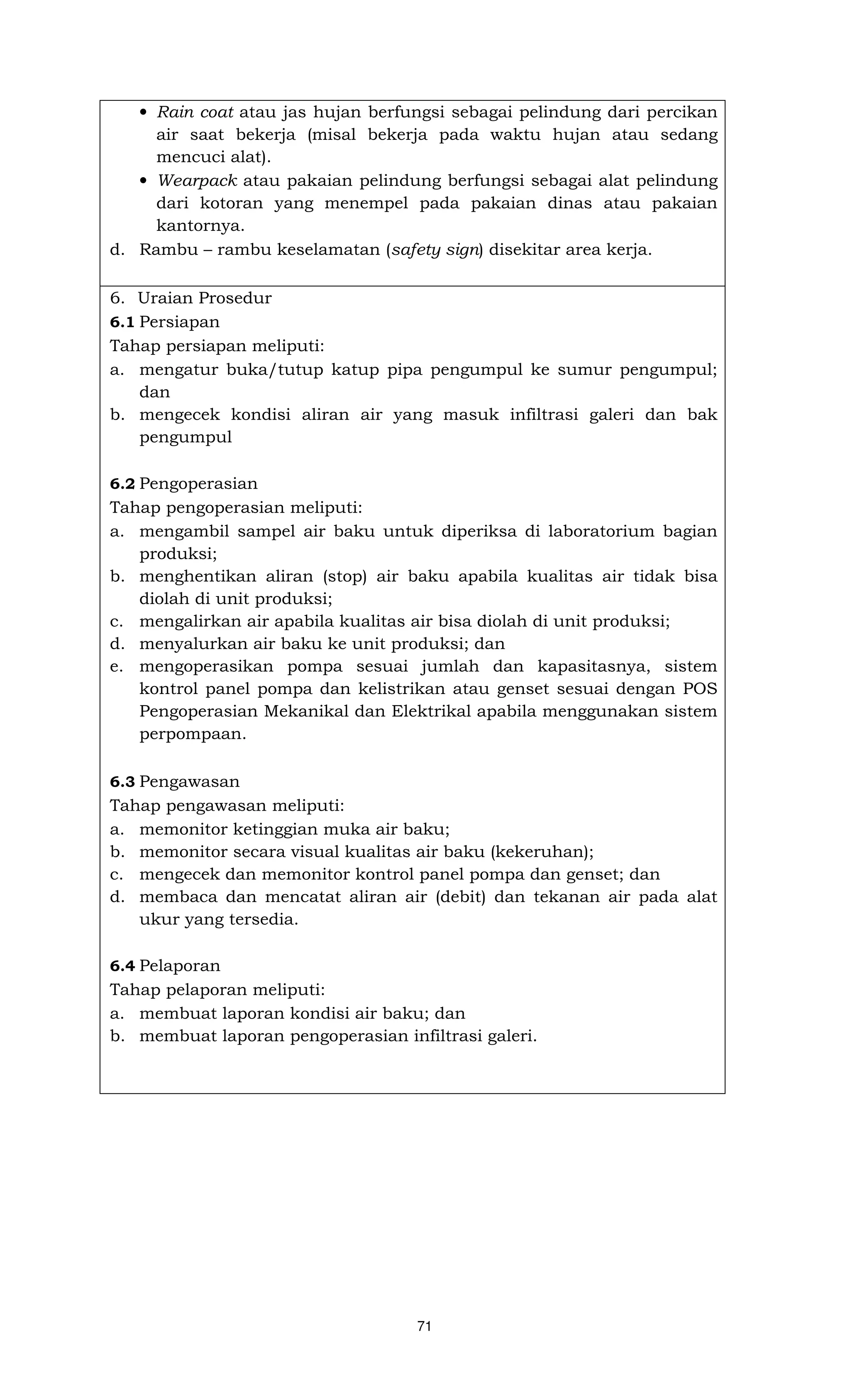 Permen PUPR 26 2014 tentang Prosedur Operasional Standar Pengelolaan ...