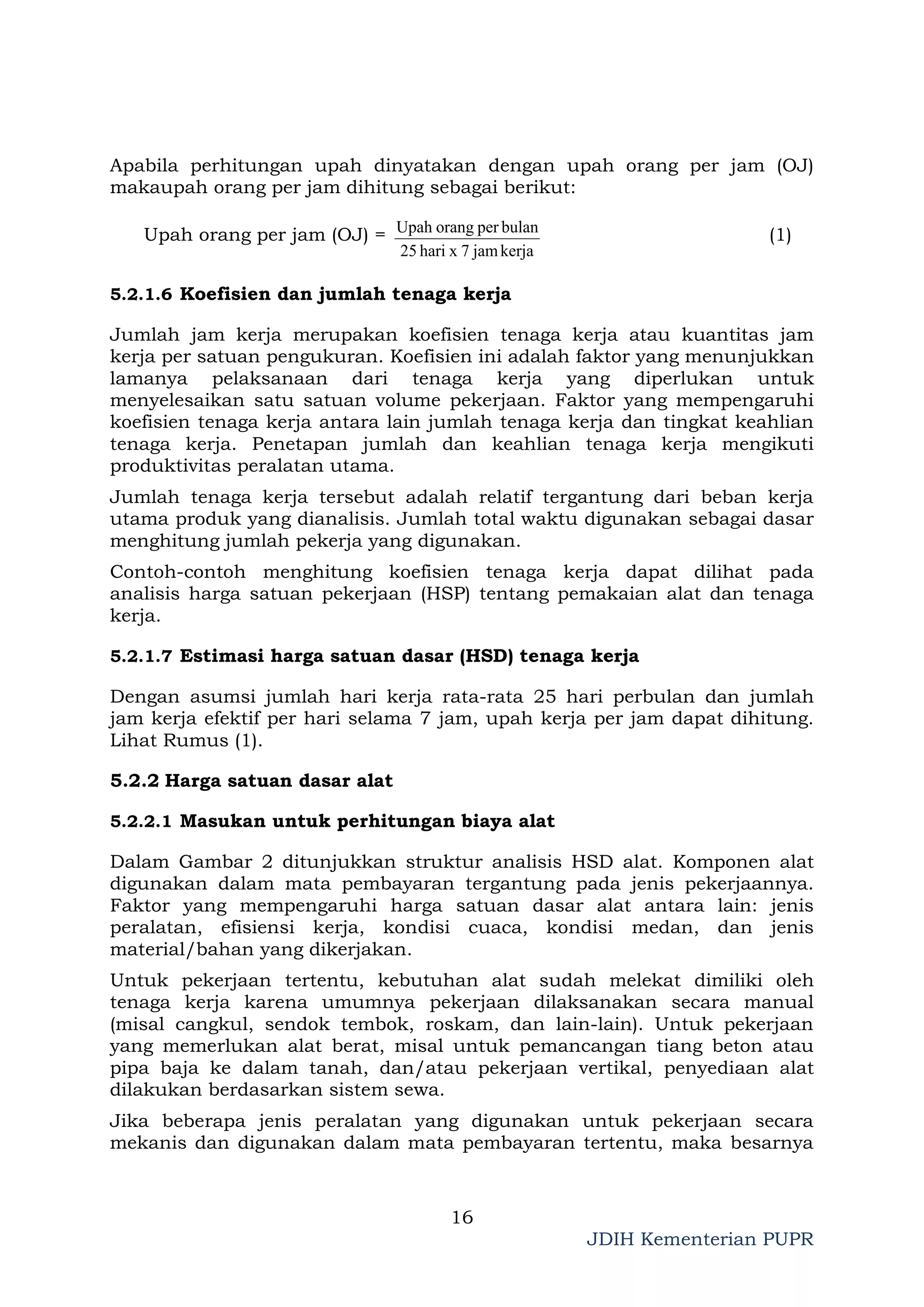Permen pu pr no.28 tahun 2016 - bidang umum | PDF