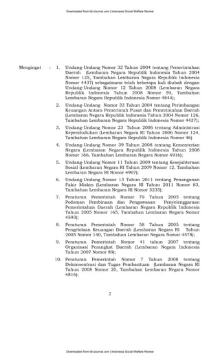 Permensos no. 08 tahun 2012 idn journal | PDF