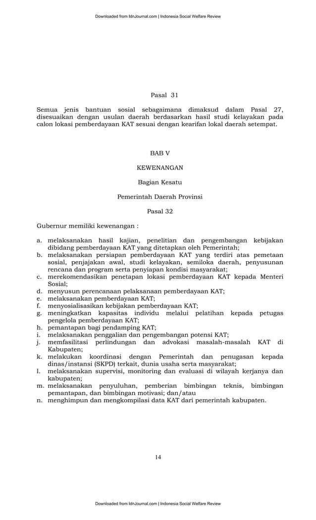 Permensos no. 9 tahun 2012 idn journal | PDF