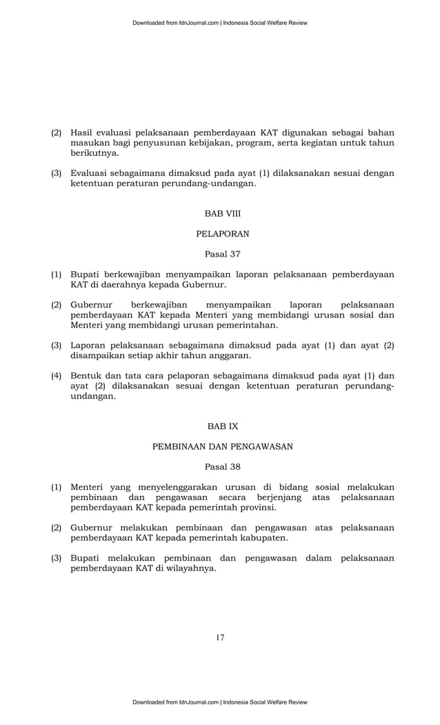 Permensos no. 9 tahun 2012 idn journal | PDF