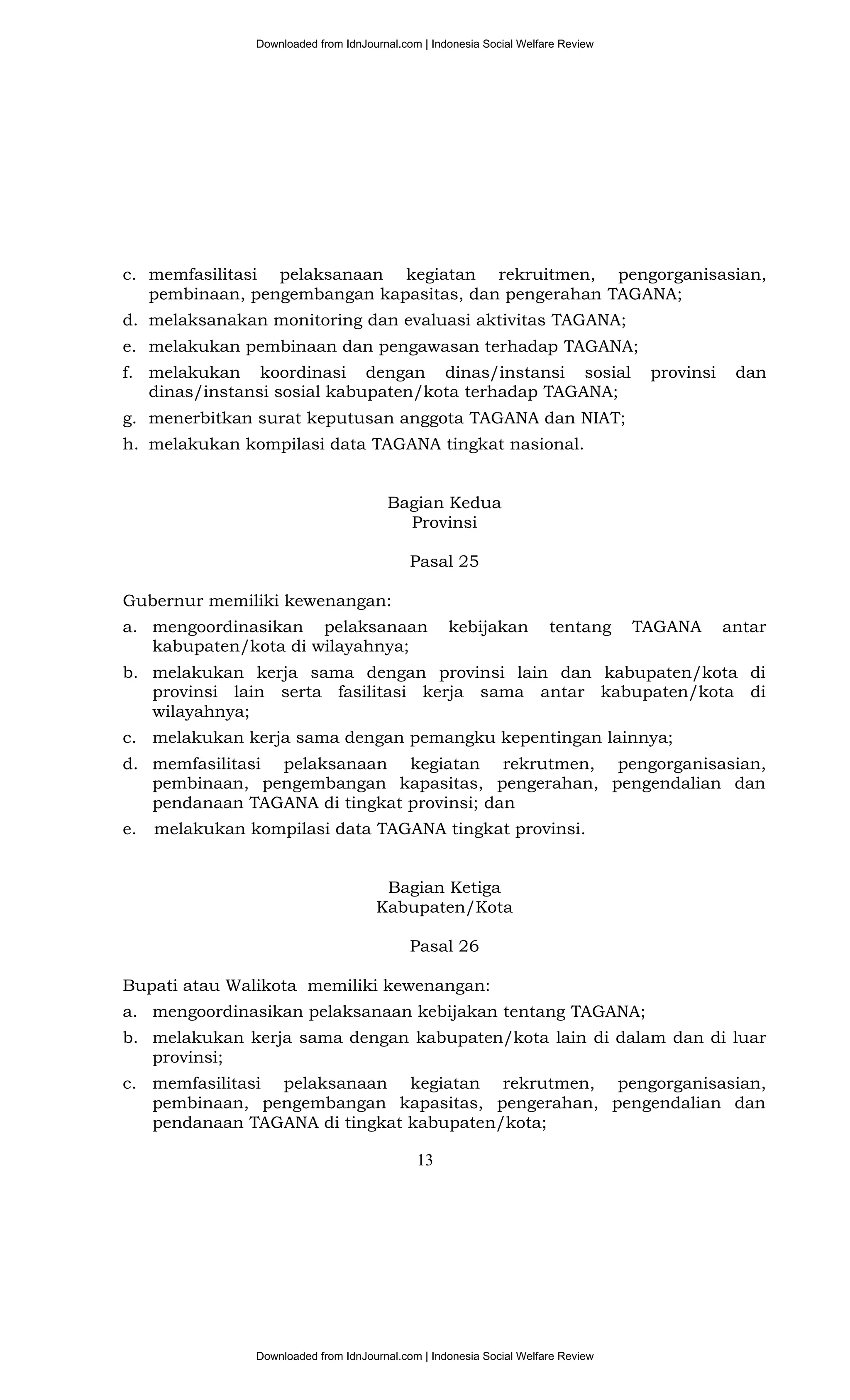 Permensos no. 29 tahun 2012 idn journal | PDF