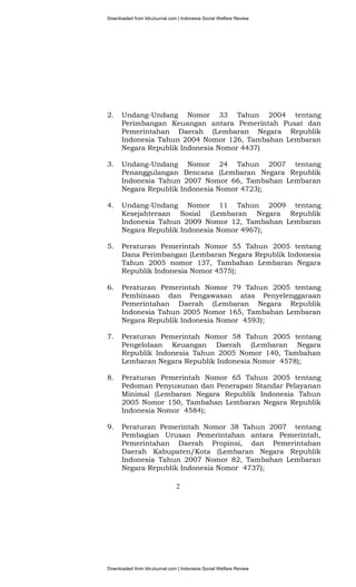 Permensos no. 29 tahun 2012 idn journal | PDF