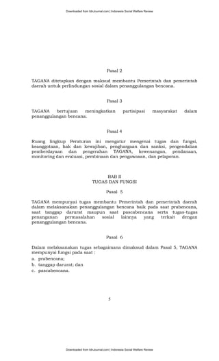 Permensos no. 29 tahun 2012 idn journal | PDF