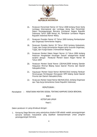 Permensos no. 128 tahun 2011 idn journal | PDF