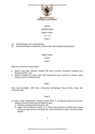 Permensos no. 128 tahun 2011 idn journal | PDF