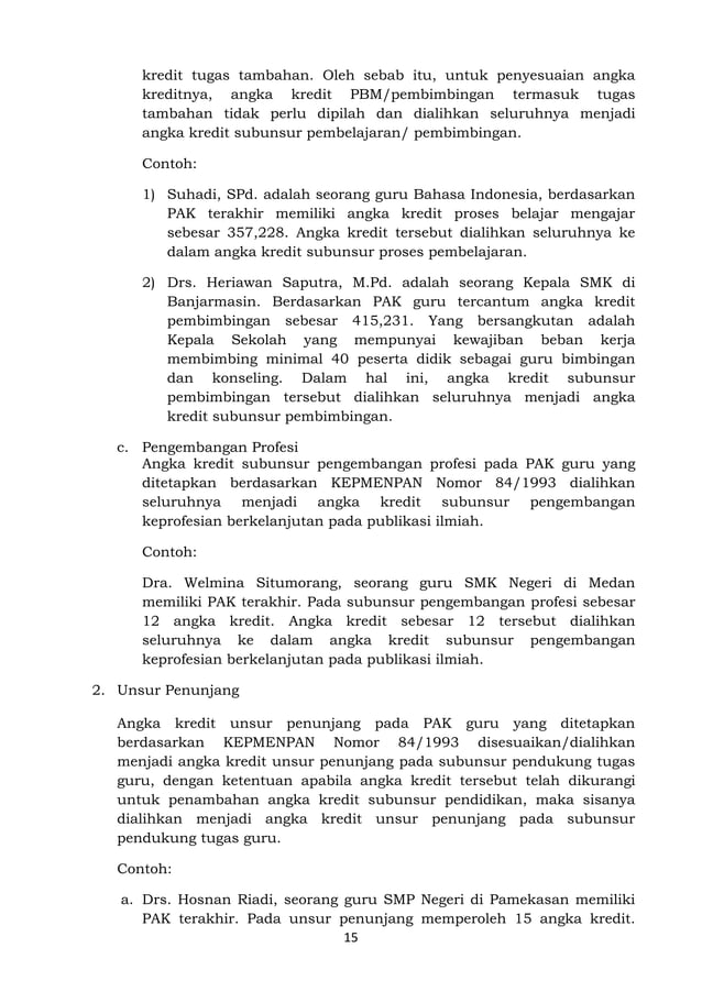 Permen tahun2014 nomor004_lampiran tata cara pak guru pns non pns | PDF