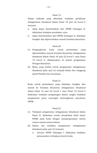 Permentan No 28 Tahun 2018 indonesia kementrian | PDF