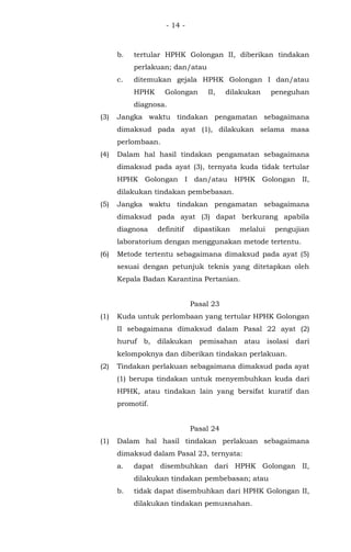 Permentan No 28 Tahun 2018 indonesia kementrian | PDF