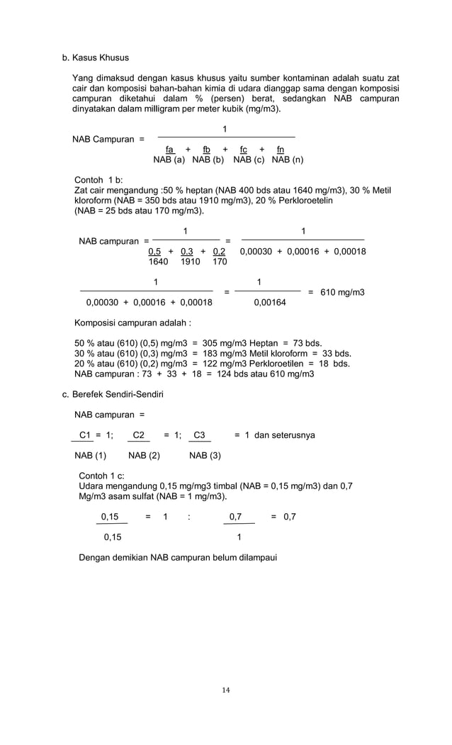 PERMENAKETRANS RI No. 13 Tahun 2011 tentang Nilai Ambang Batas Faktor ...