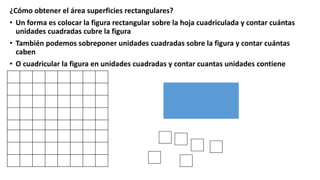 PERÍMETRO Y ÁREA De las figuras rectangulares para cuarto grado | PDF