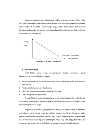 Makalah Permintaan dan Penawaran | DOCX